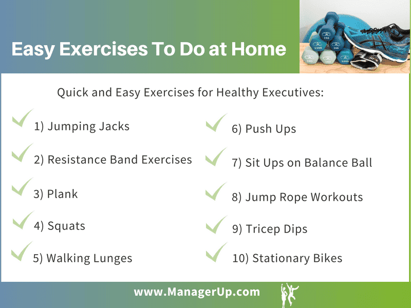 Easy Exercises To Do At Home If You Have No Time for Gym | Manager Up